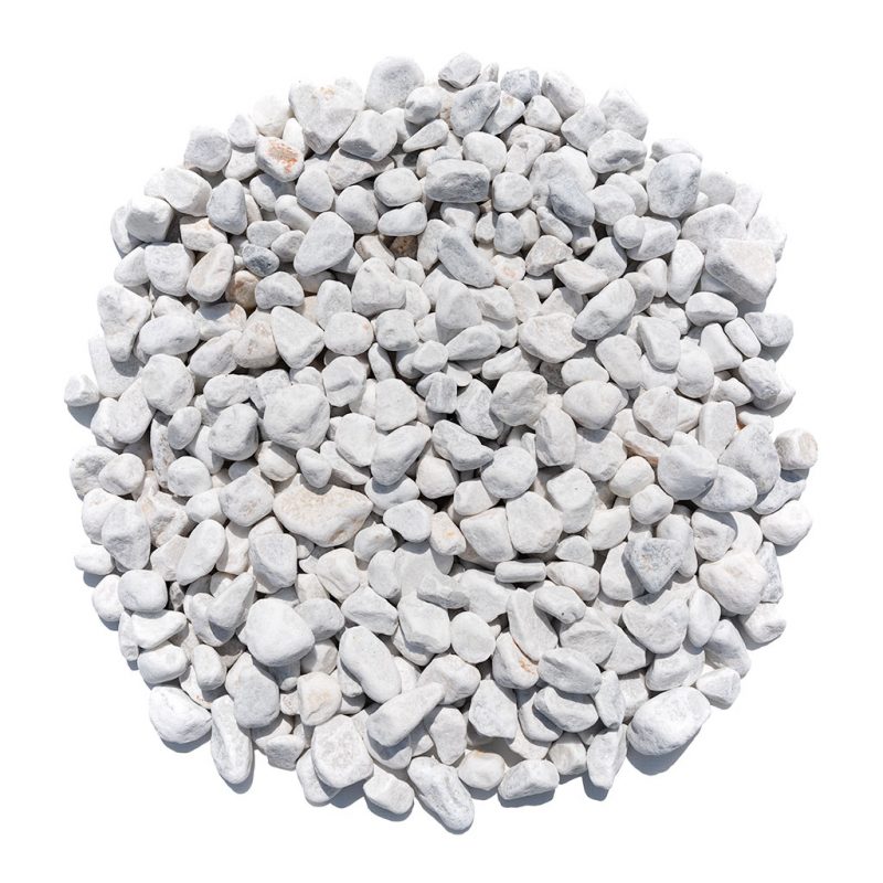 Polar White Pebbles 20mm-40mm - White Decorative Pebbles