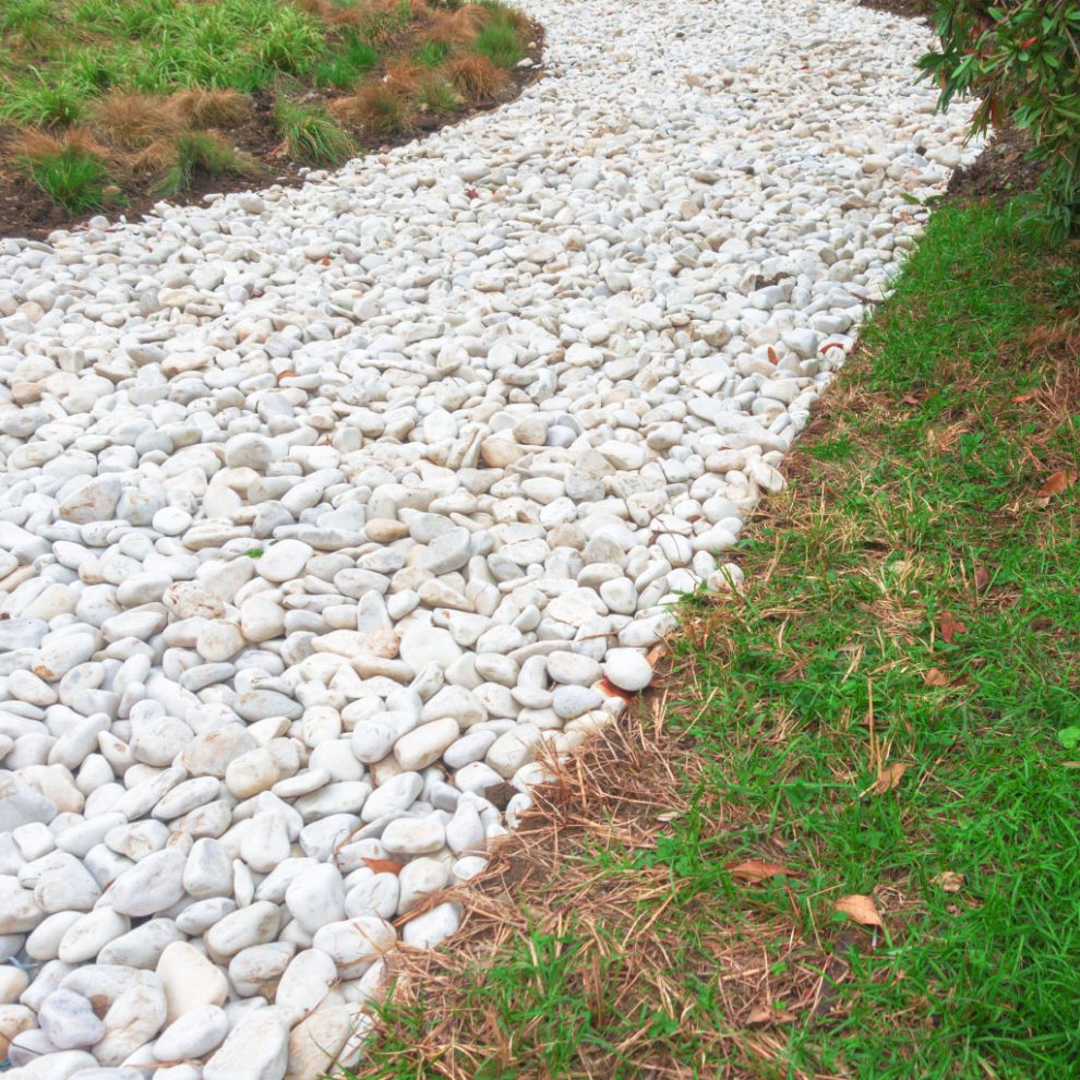 Polar White Pebbles 20mm-40mm - White Decorative Pebbles